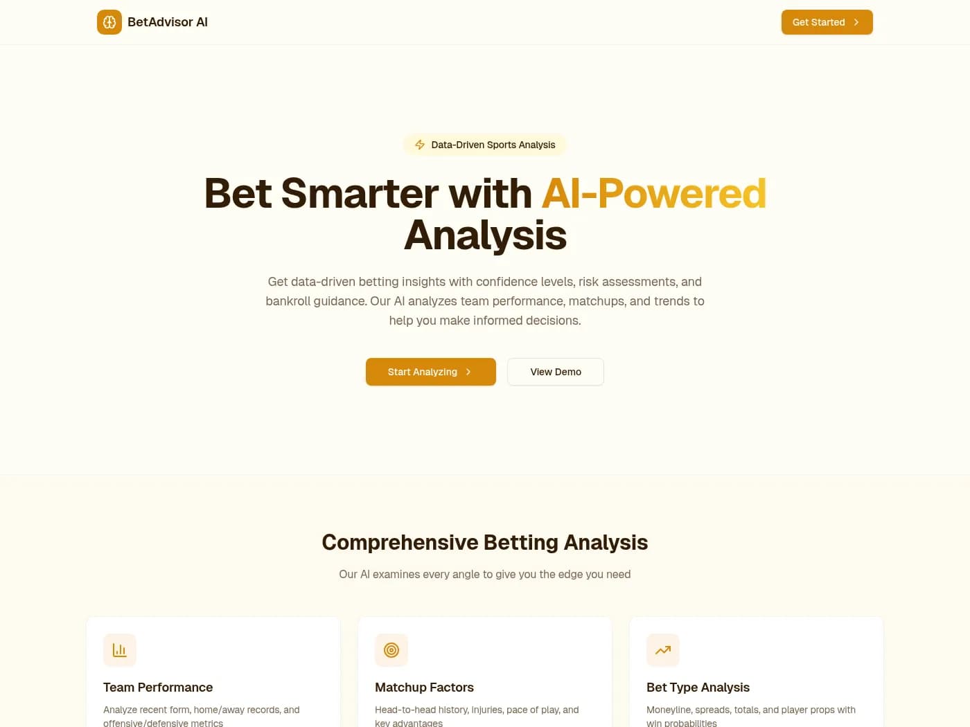 AI Sports Bet Advisor
