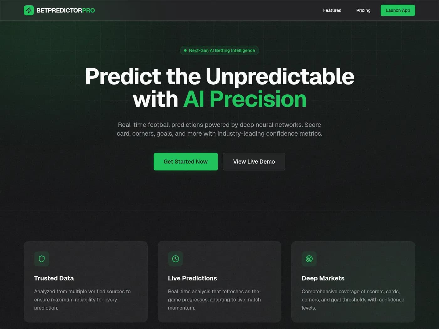 AI Bet Predictor Pro