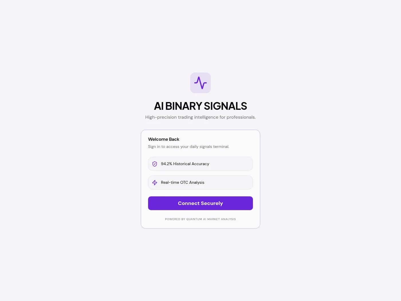 AI Binary Option Signals