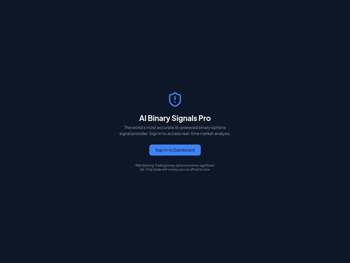 AI Binary Signals Pro