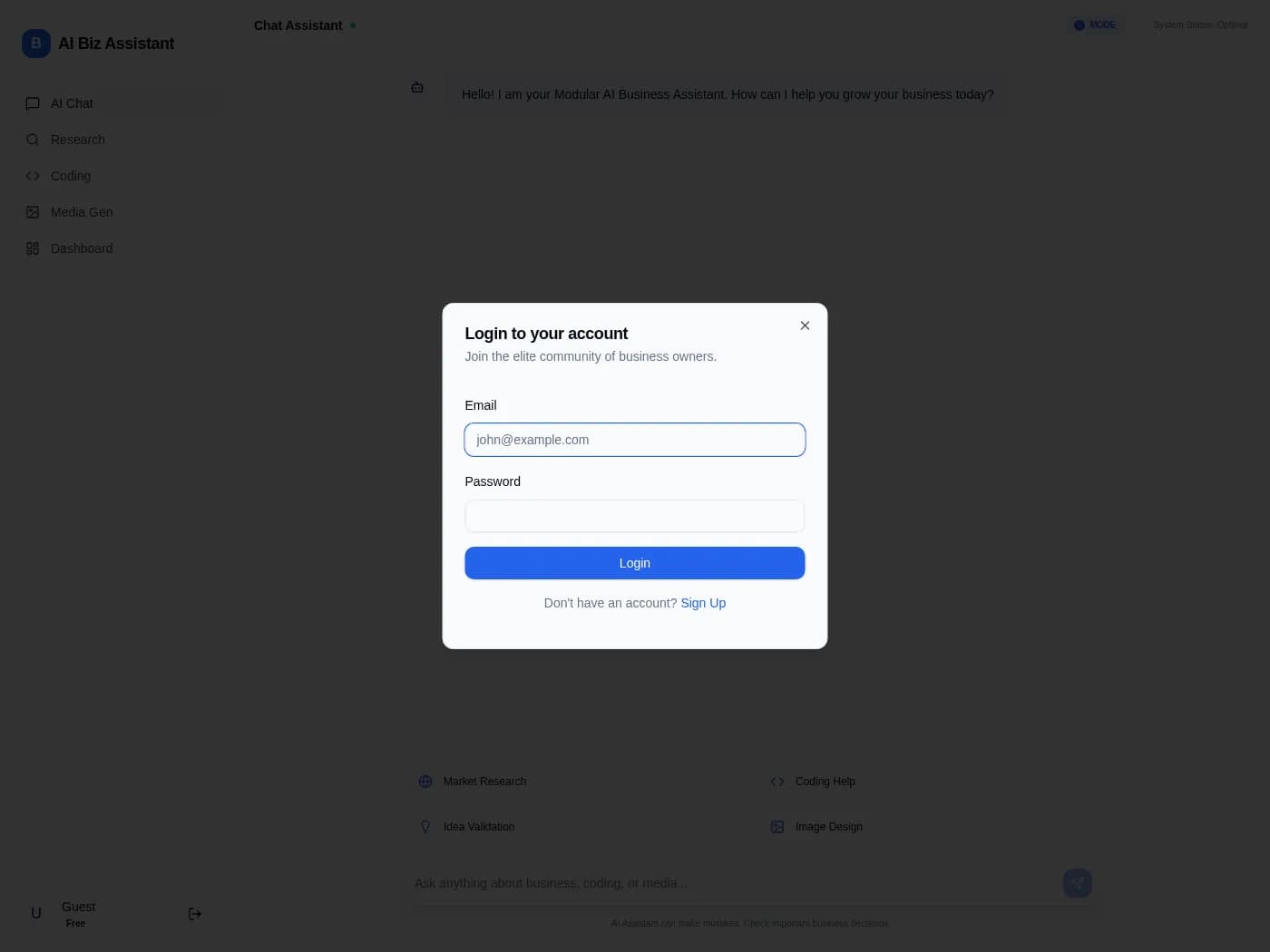 Modular AI Biz Assistant