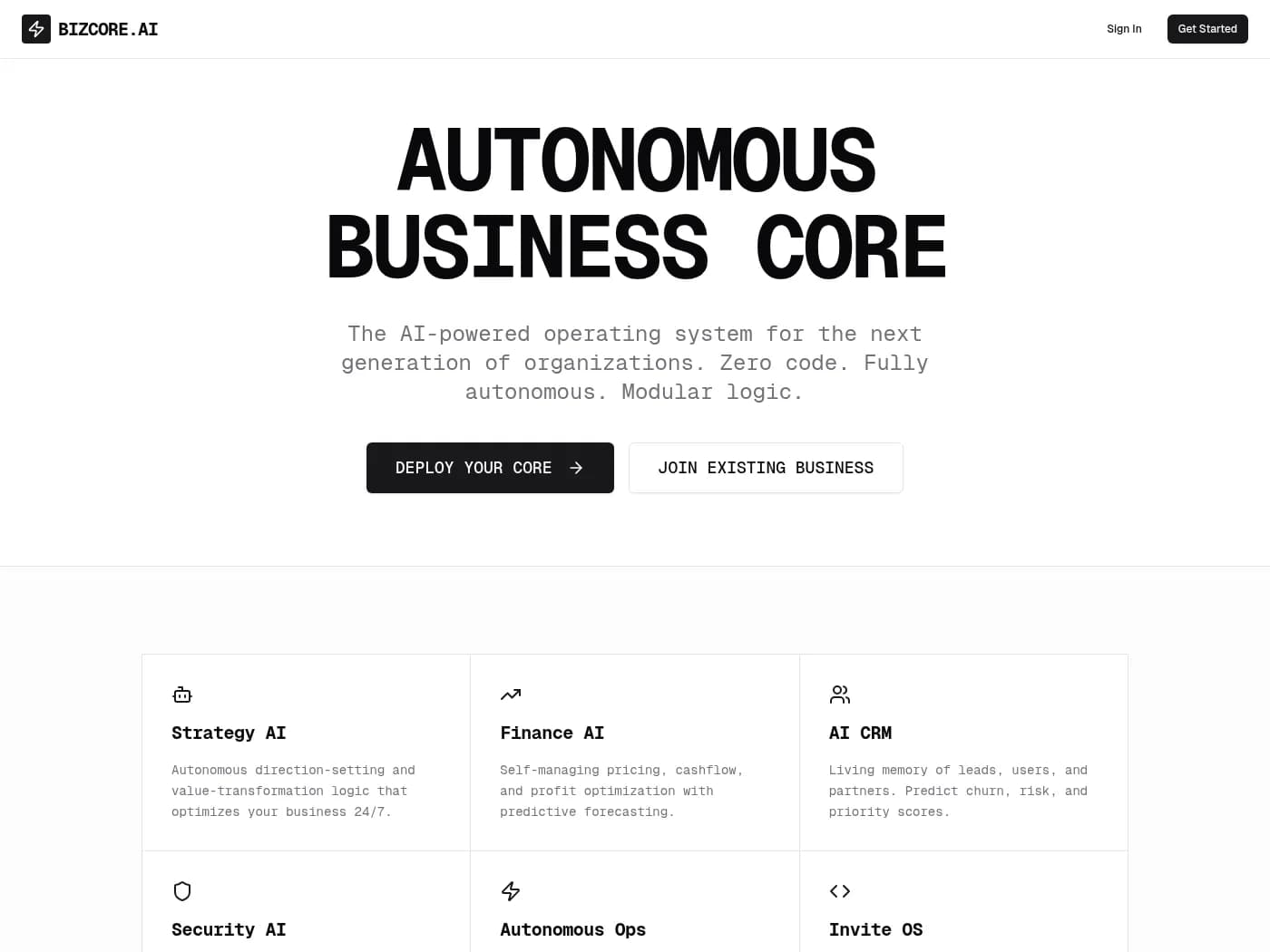BizCore AI OS