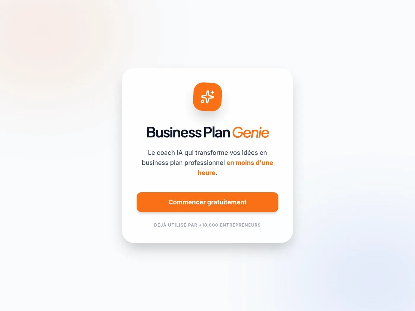 Business Plan Genie
