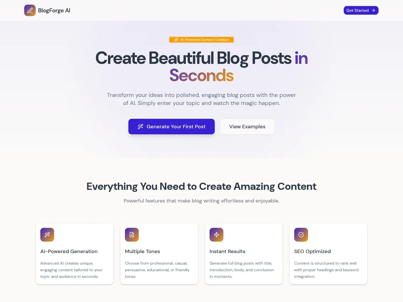 AI Blog Post Builder