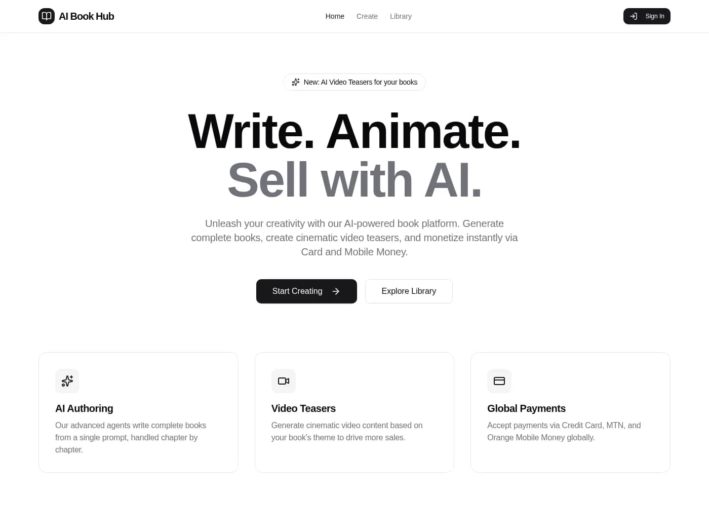 AI Book Creator Hub