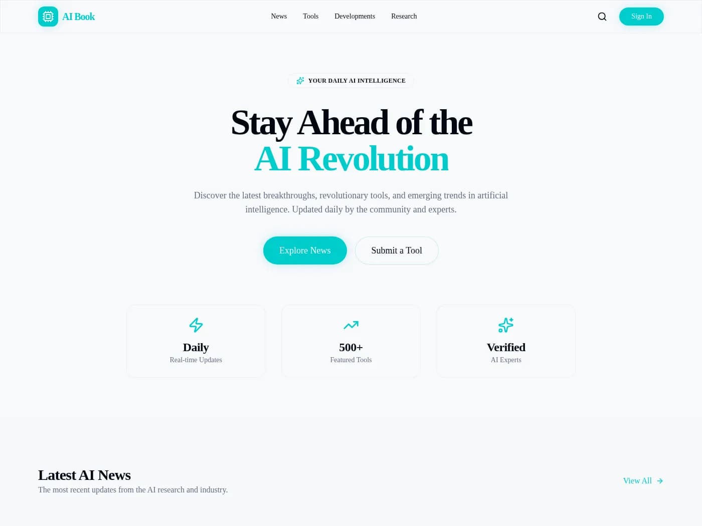 AI Book News Portal