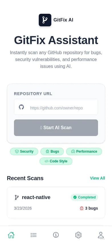 GitFix AI Assistant