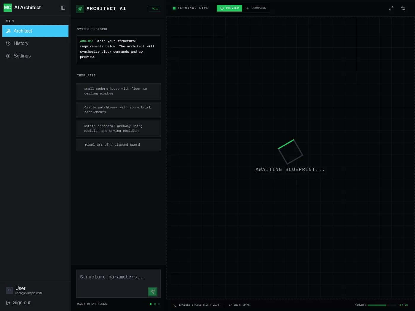 AIBuild Mod for Minecraft