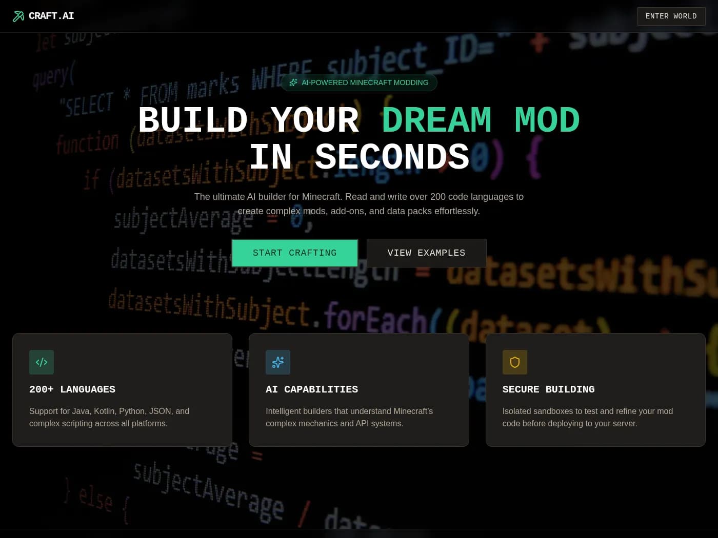 AI Builder Mod for Minecraft