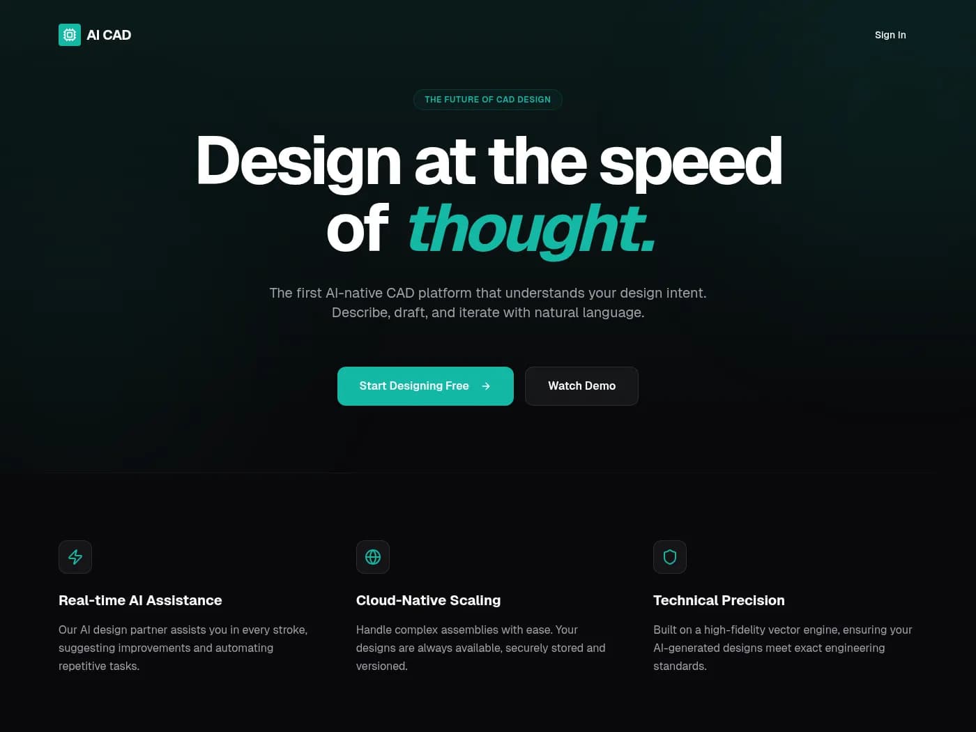 AI CAD Design Platform