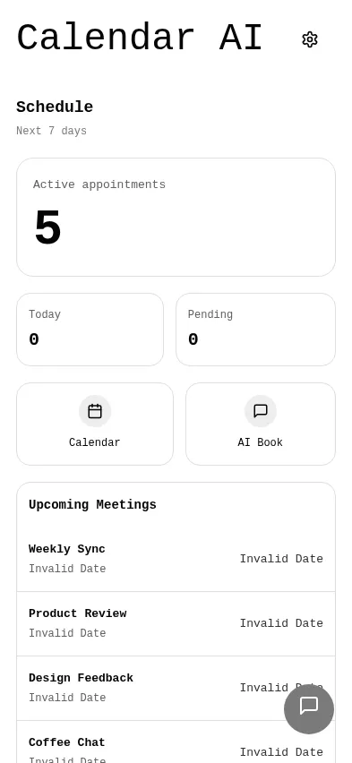 AI Calendar Booker