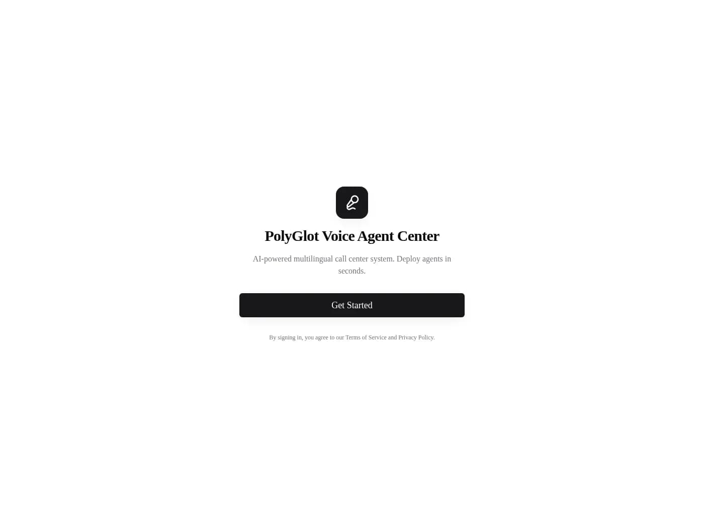 PolyGlot Voice Agent Center