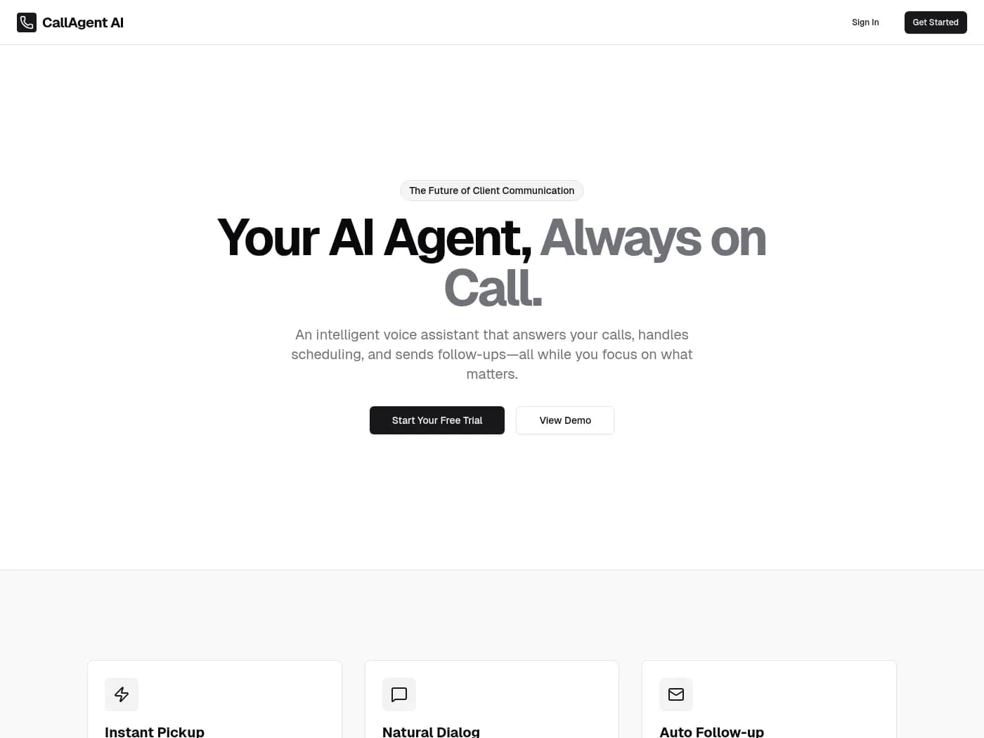 AI Agent Call Assistant