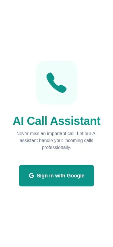 AI Call Assistant