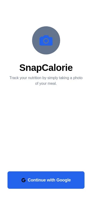 SnapCalorie AI Tracker