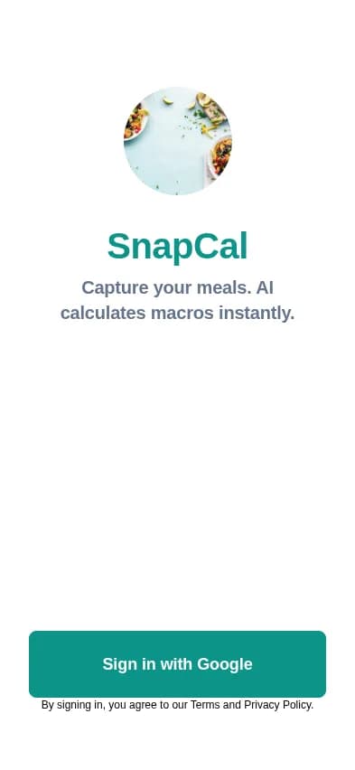 SnapCal Calorie Tracker