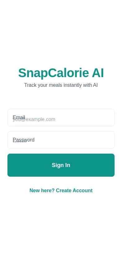 SnapCalorie AI Tracker