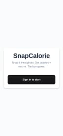 SnapCalorie AI Tracker