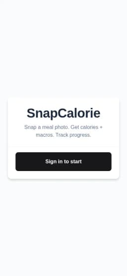 SnapCalorie AI Tracker