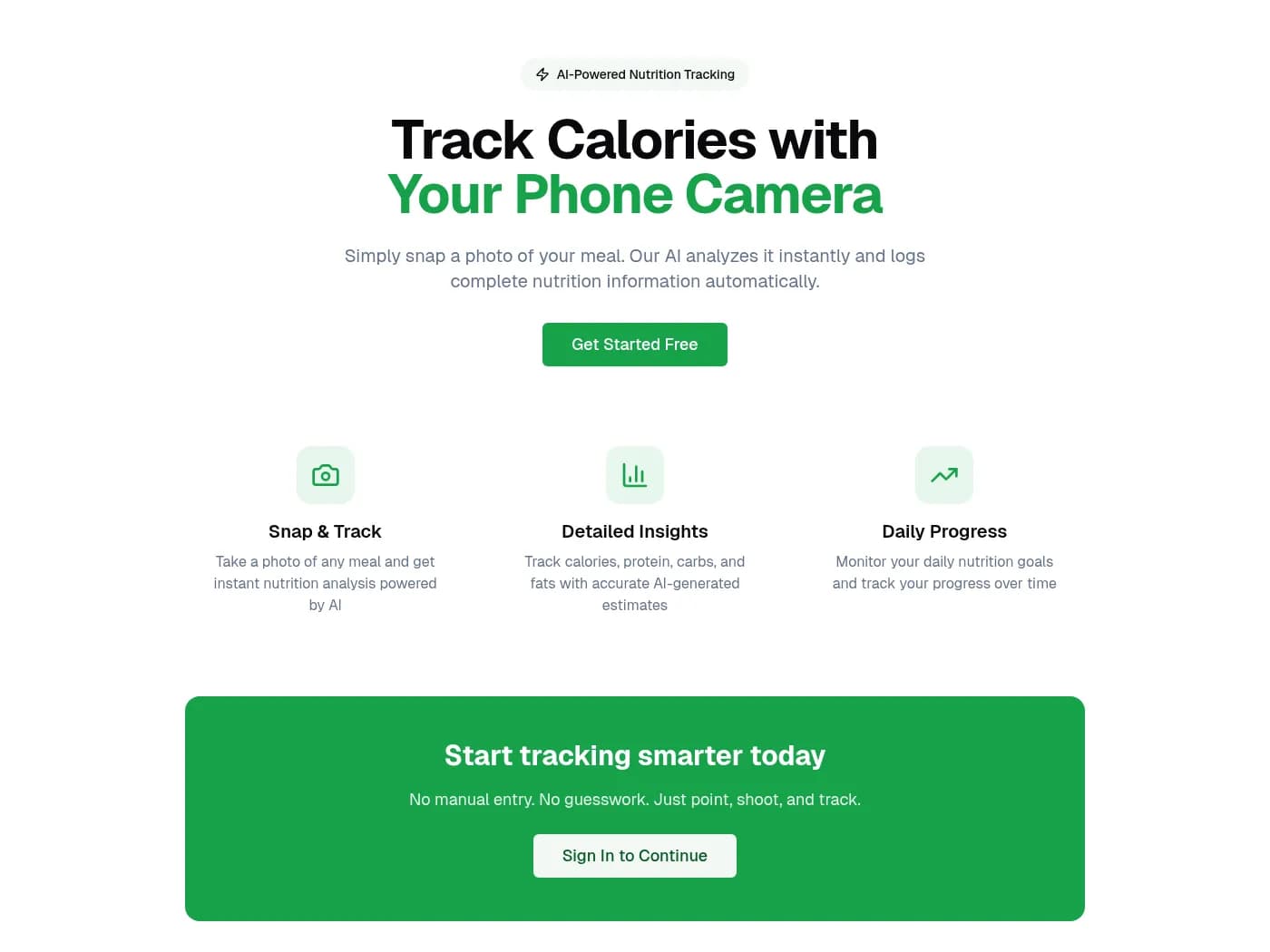 AI Calorie Tracker