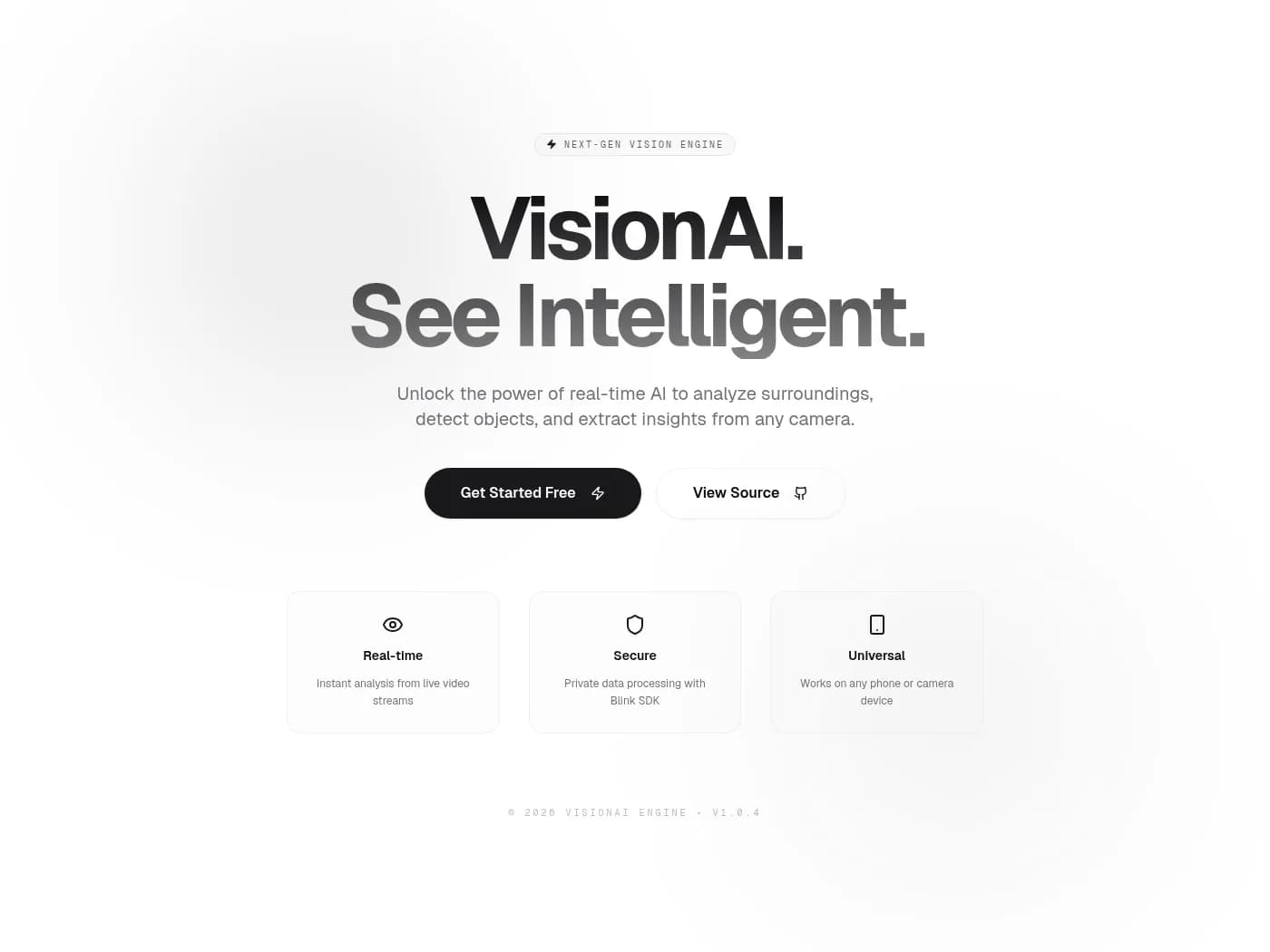 AI Camera Vision App