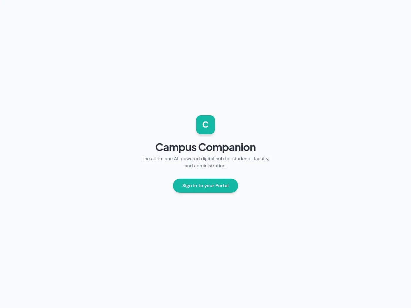 Campus Companion AI Portal