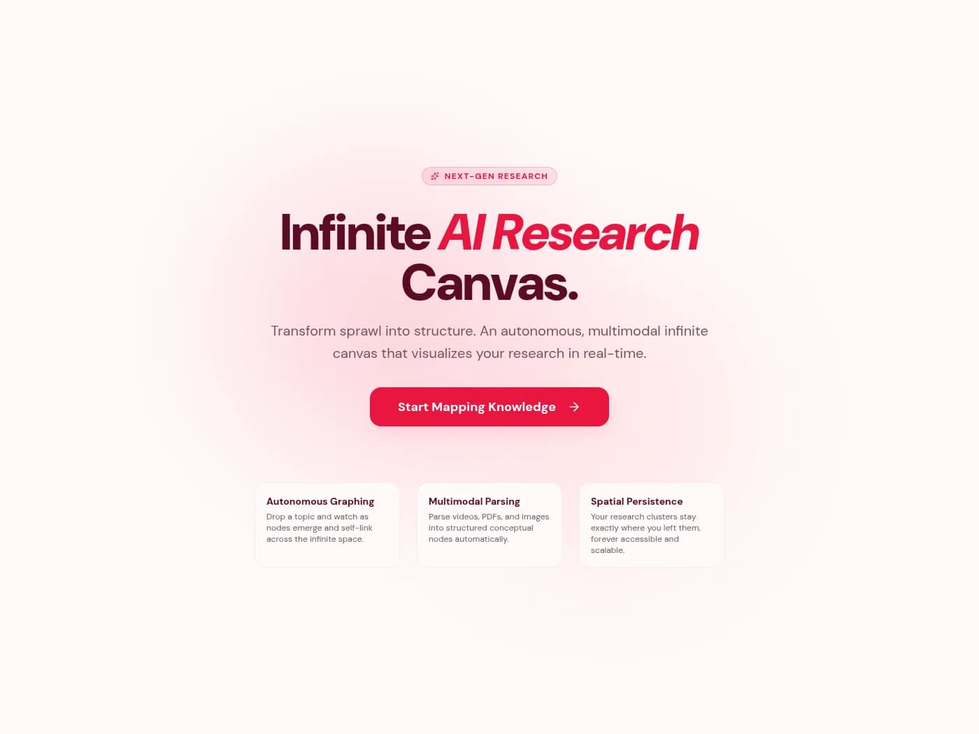 Infinite AI Research Canvas