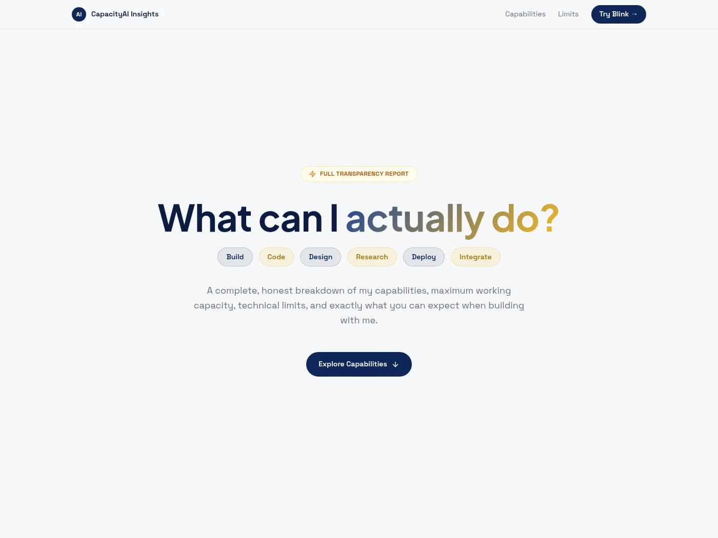 CapacityAI Insights