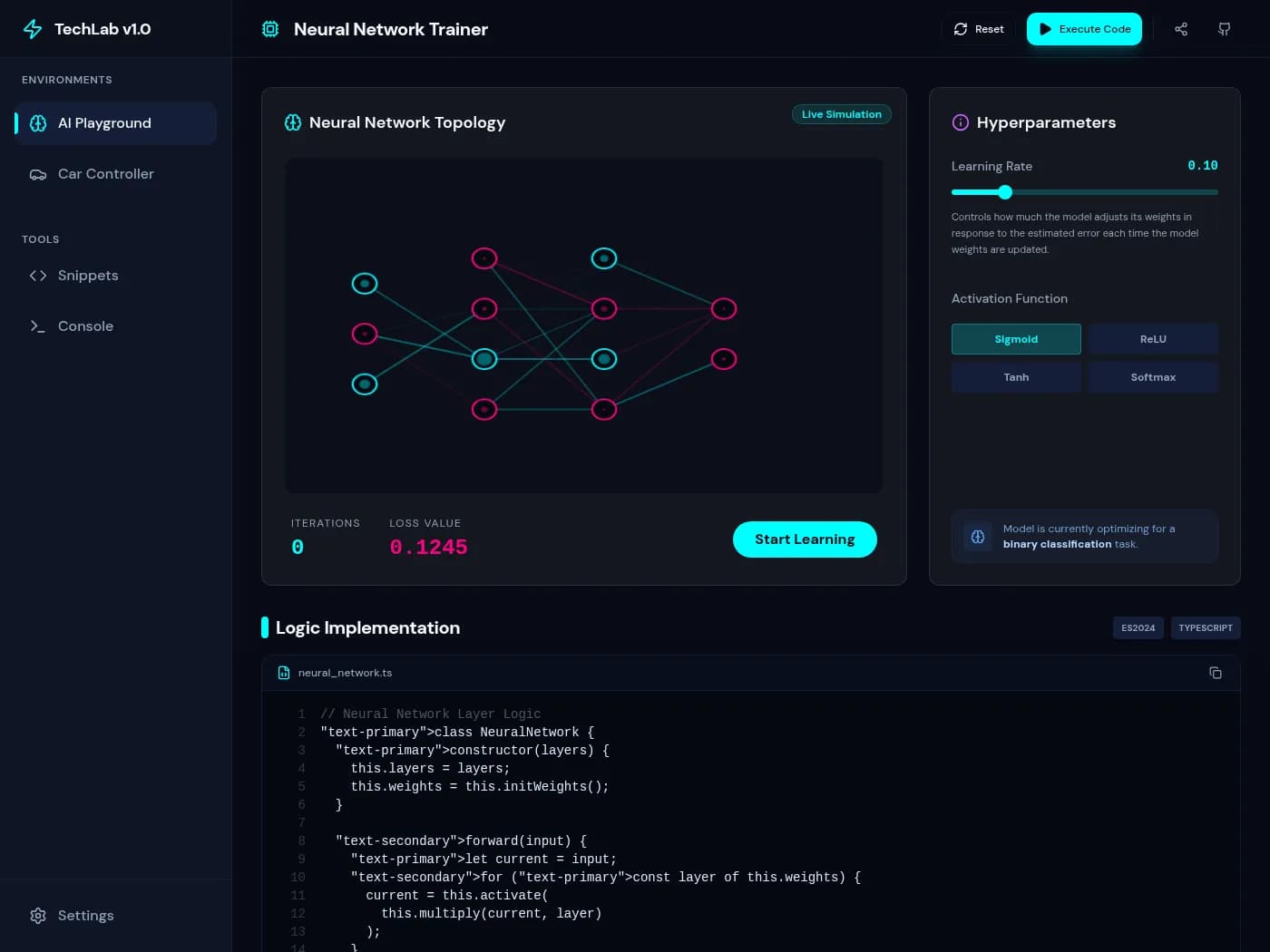 AI & Car Code Playground