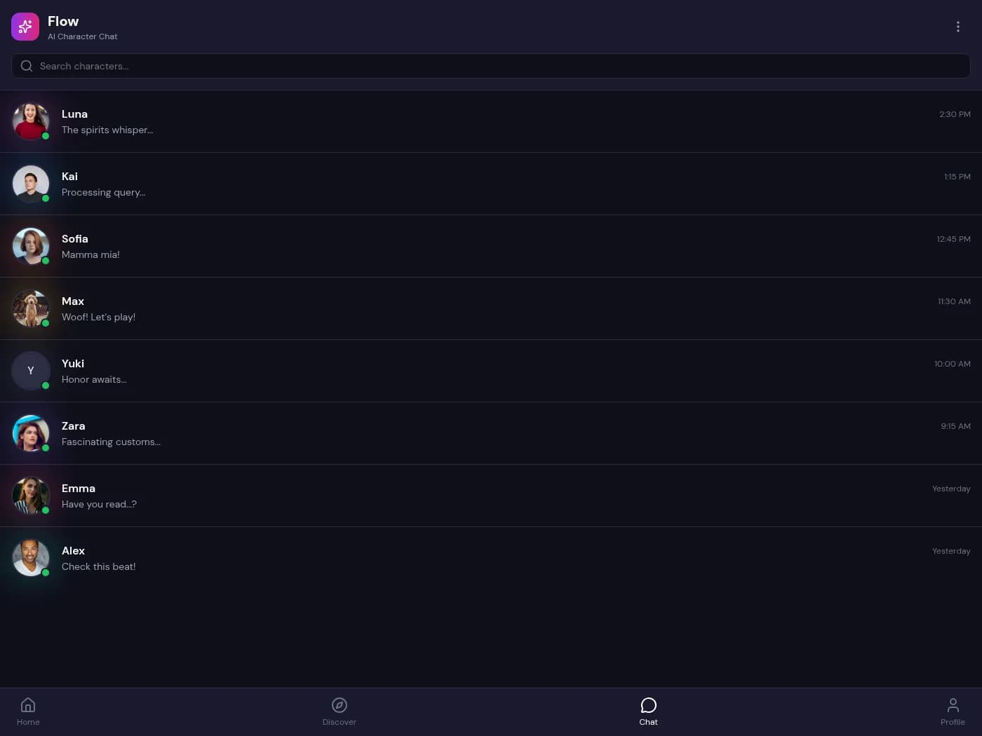 AI Character Chat