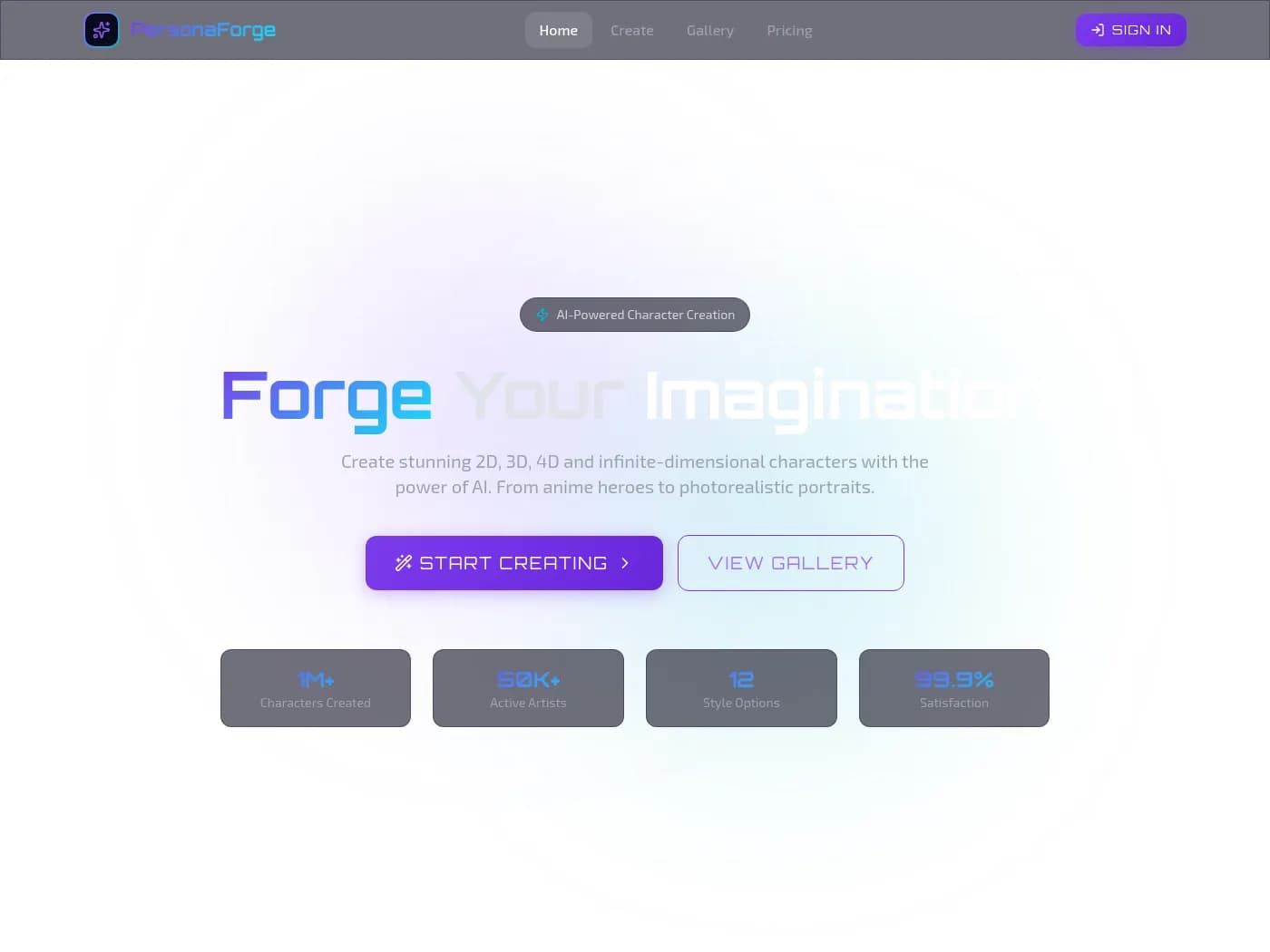 PersonaForge AI Studio