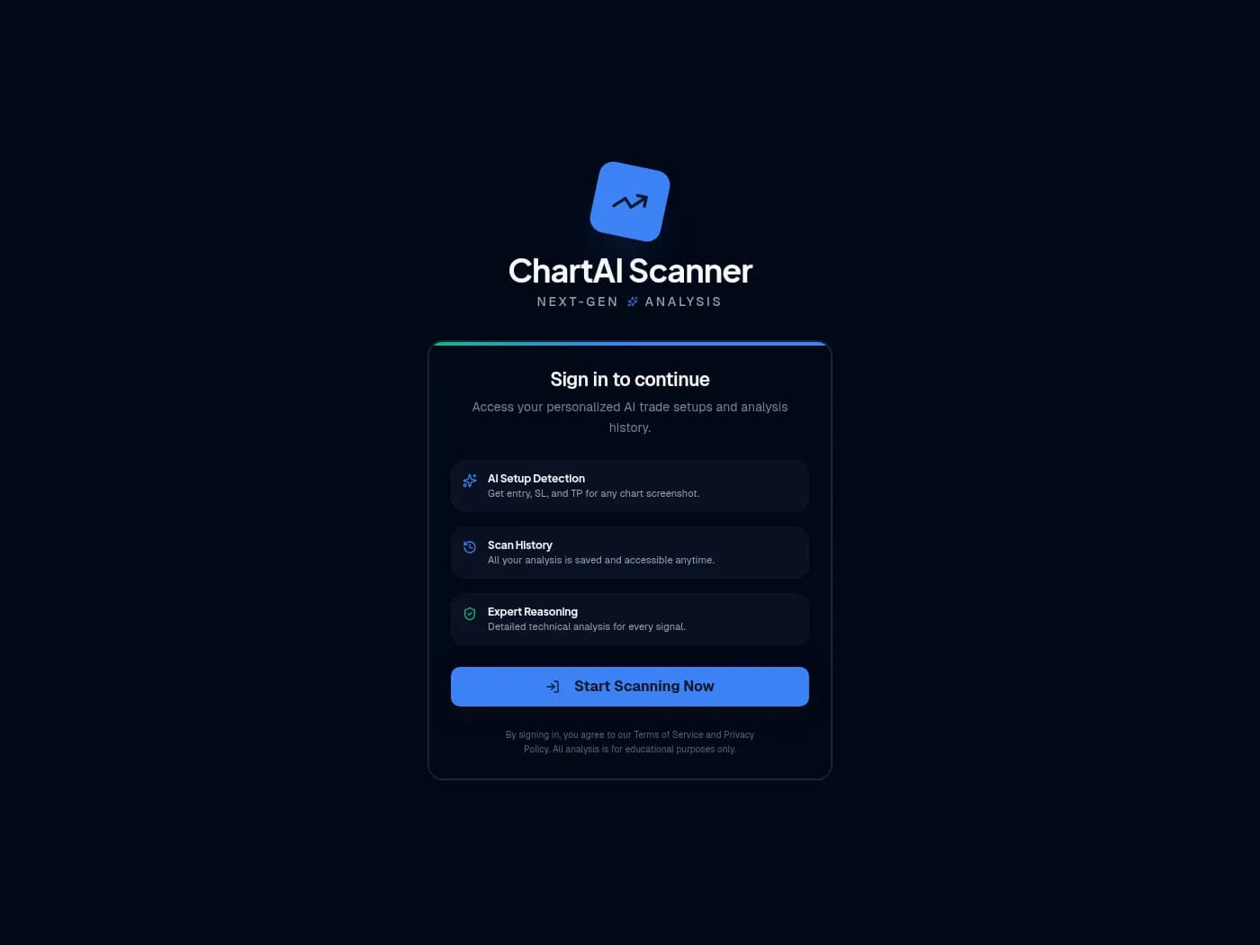 ChartAI Trade Scanner