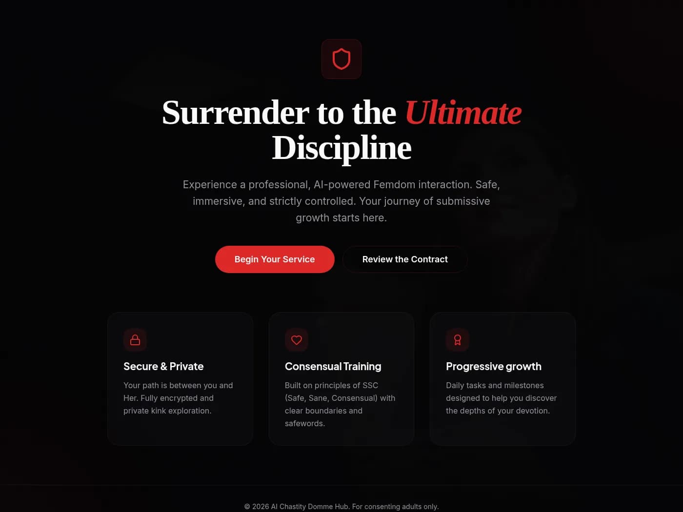 AI Chastity Domme Hub