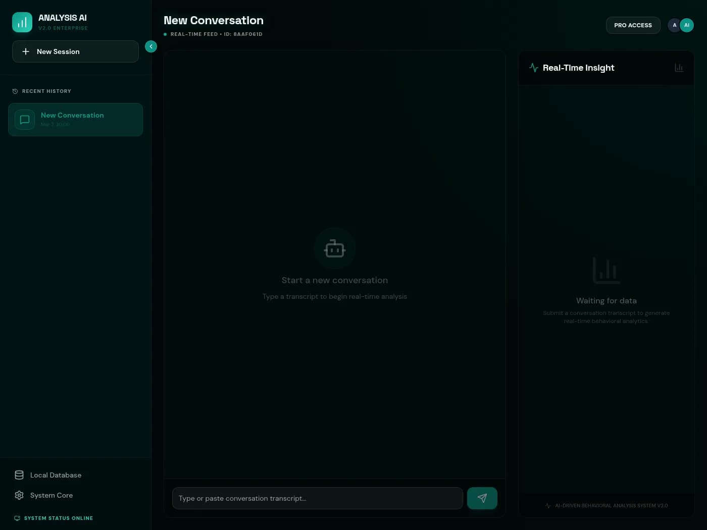 AI Chat Analytics UI