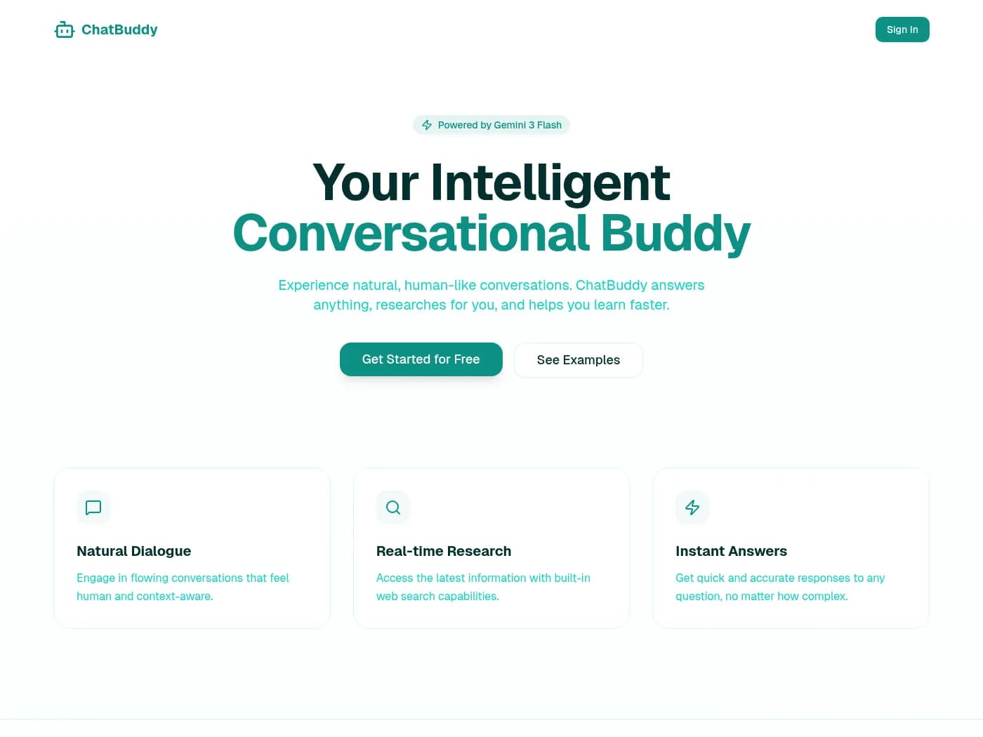 Conversational AI Buddy