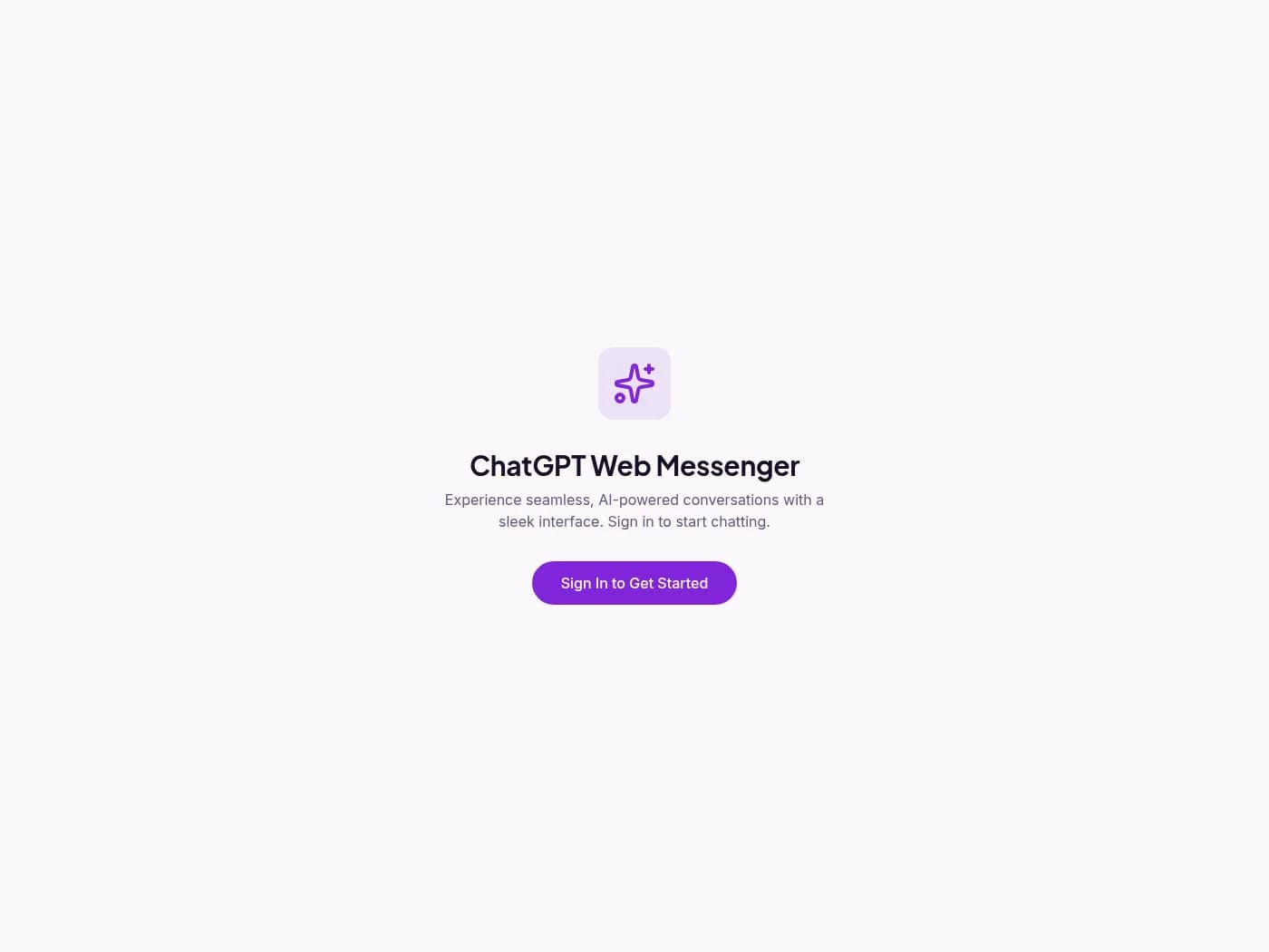ChatGPT Web Messenger