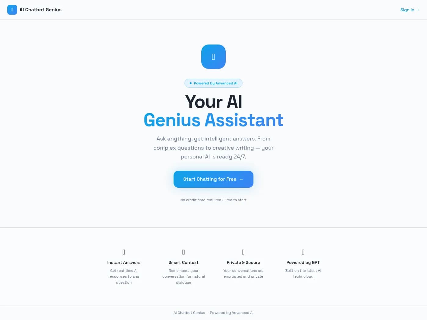 AI Chatbot Genius