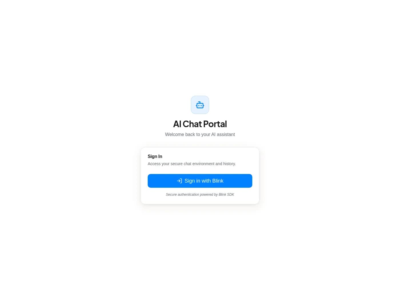 AI Chatbot Portal