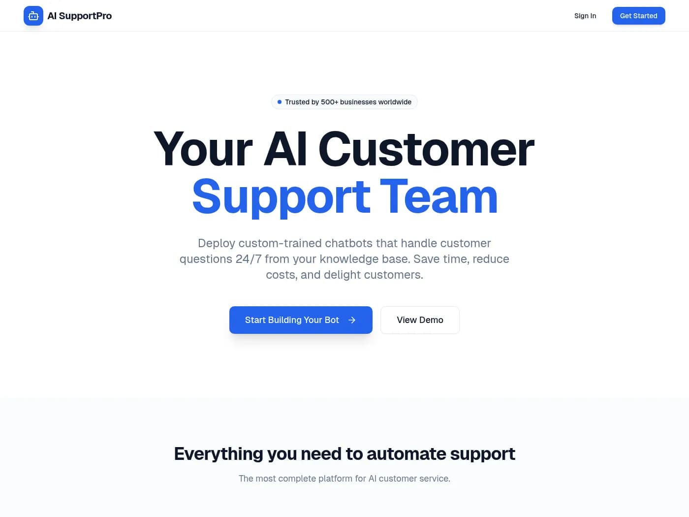 AI SupportPro