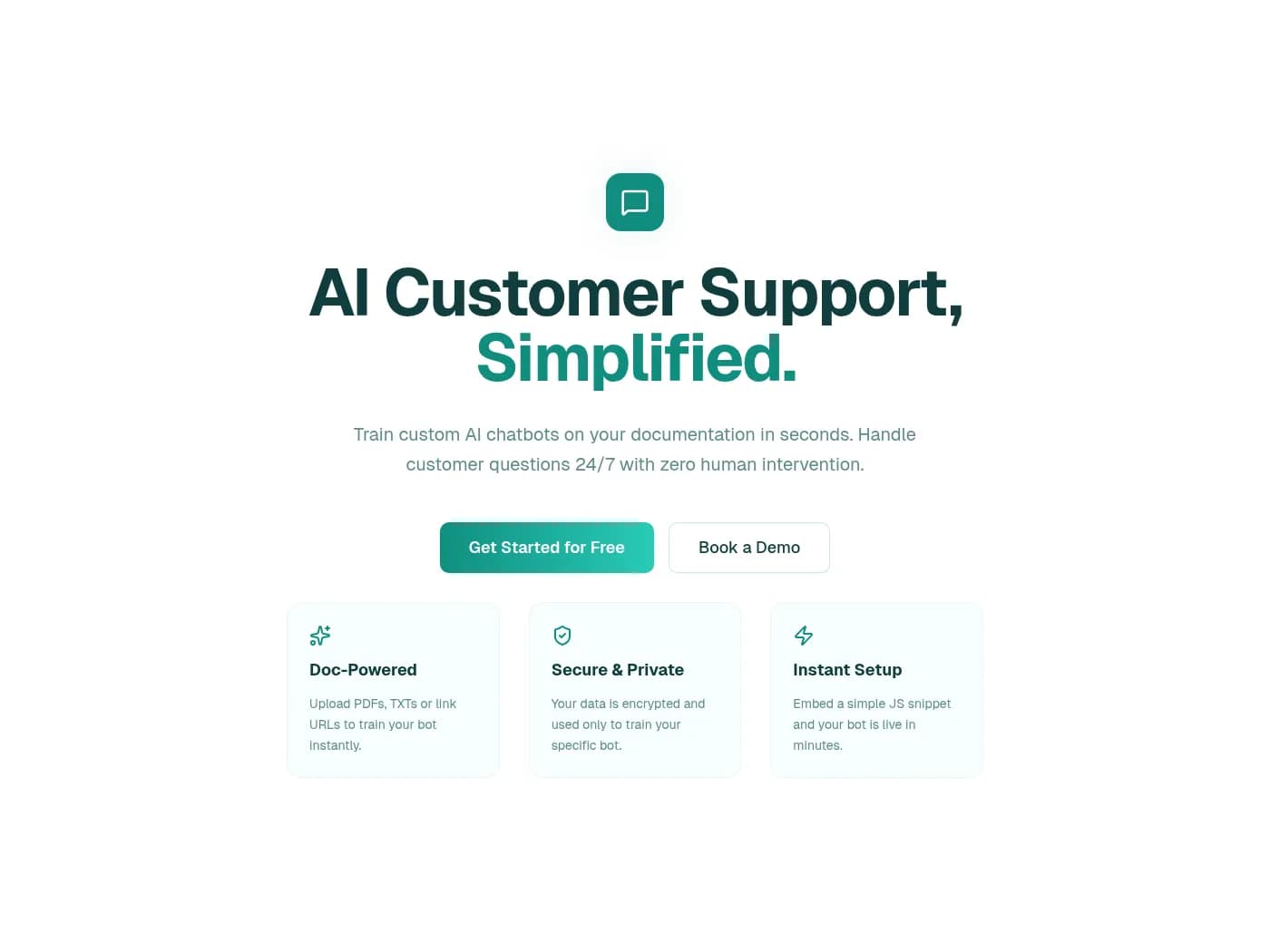 AI Support Bot Platform