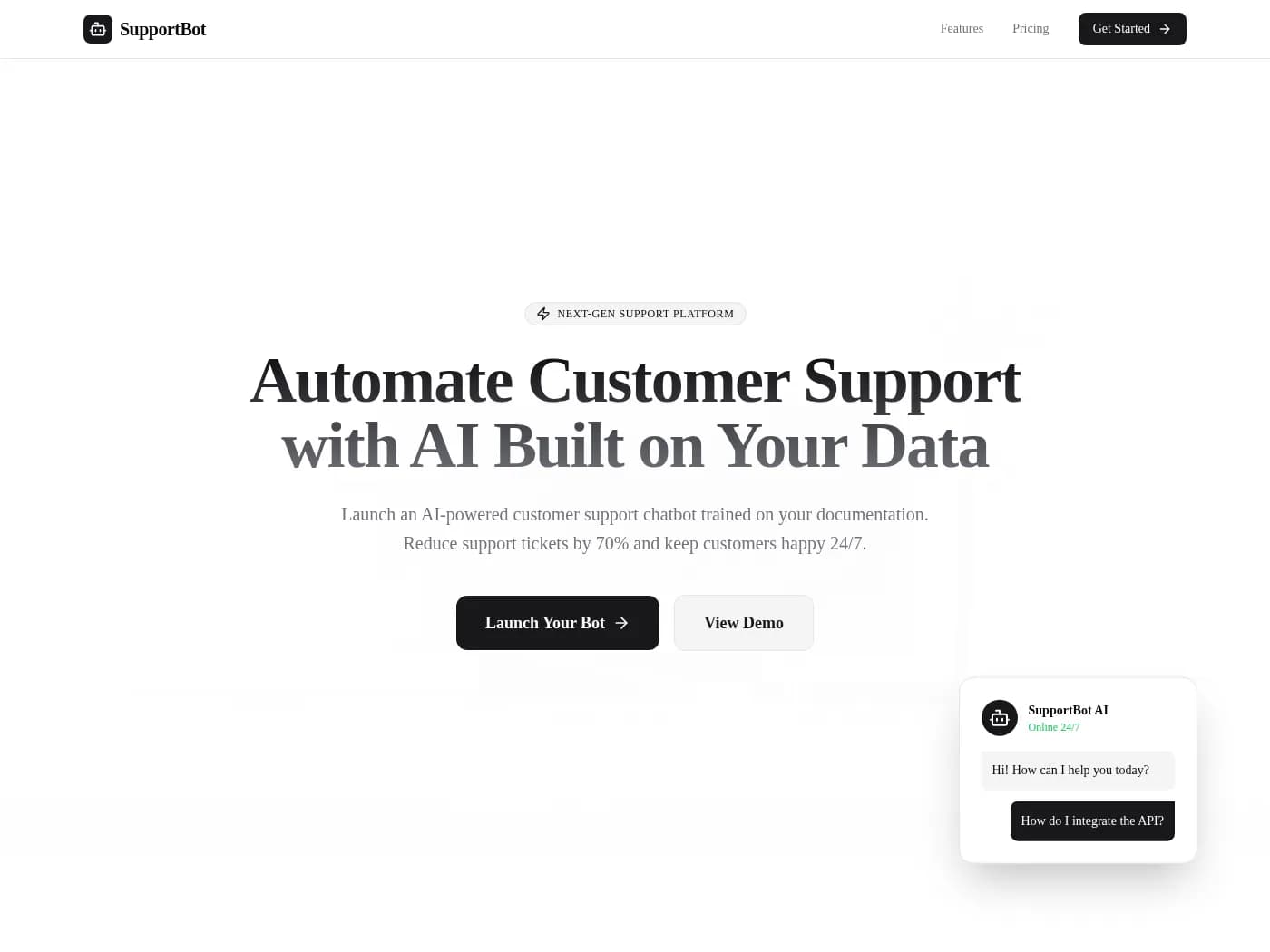 SupportBot Platform