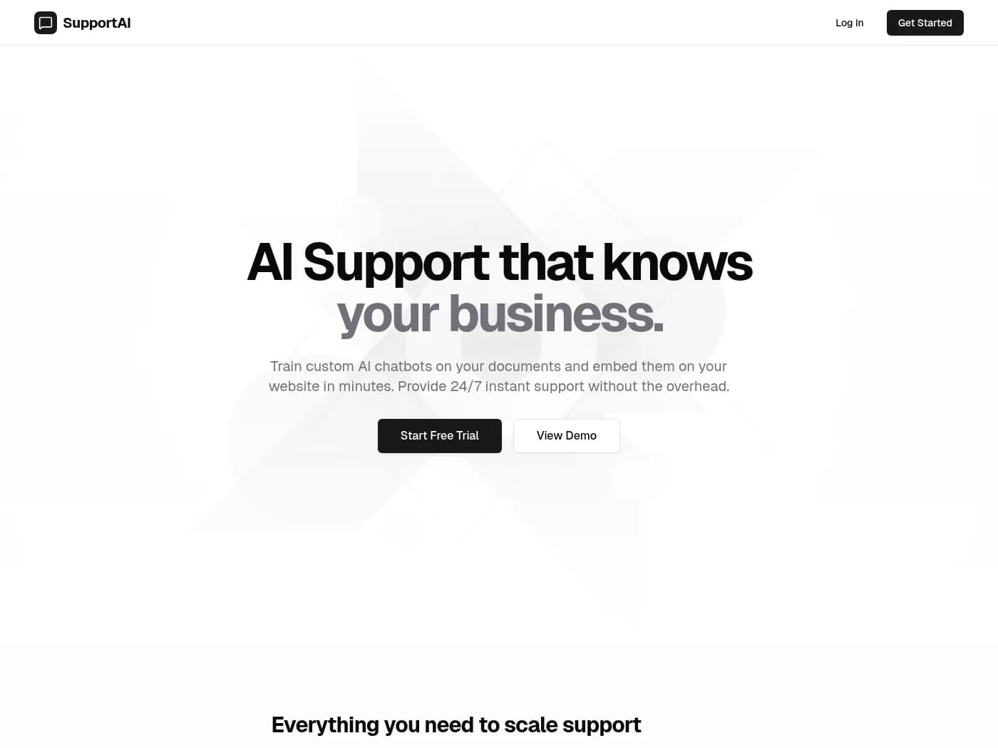 AI Support Chatbot Platform