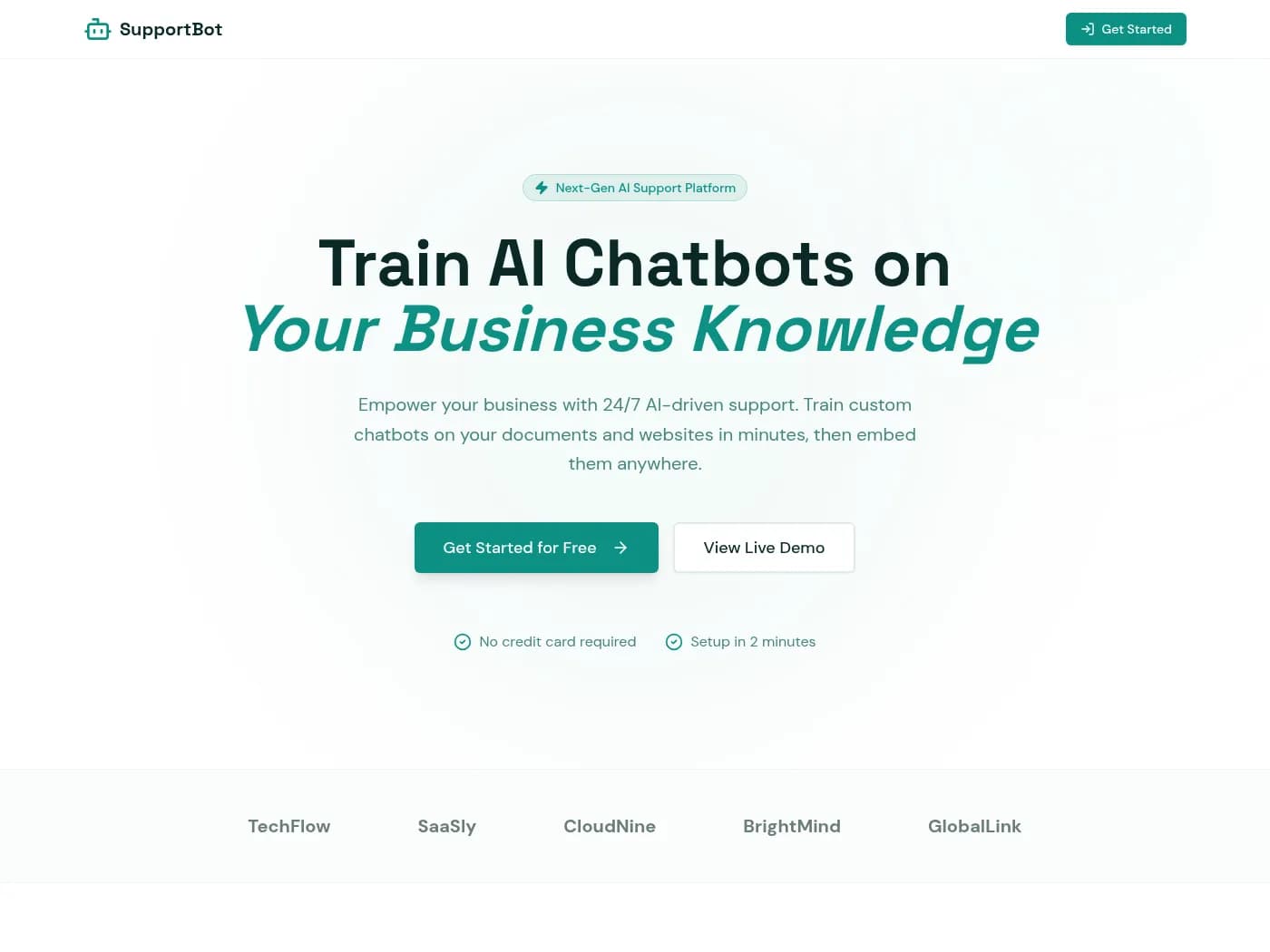 SupportBot Platform