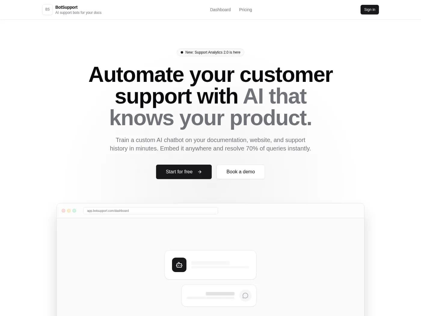 BotSupport Platform