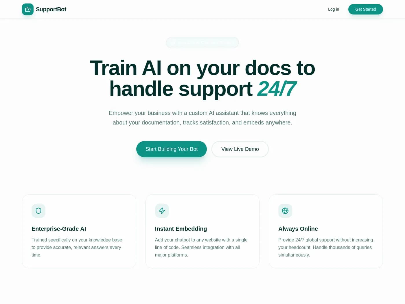 SupportBot Platform