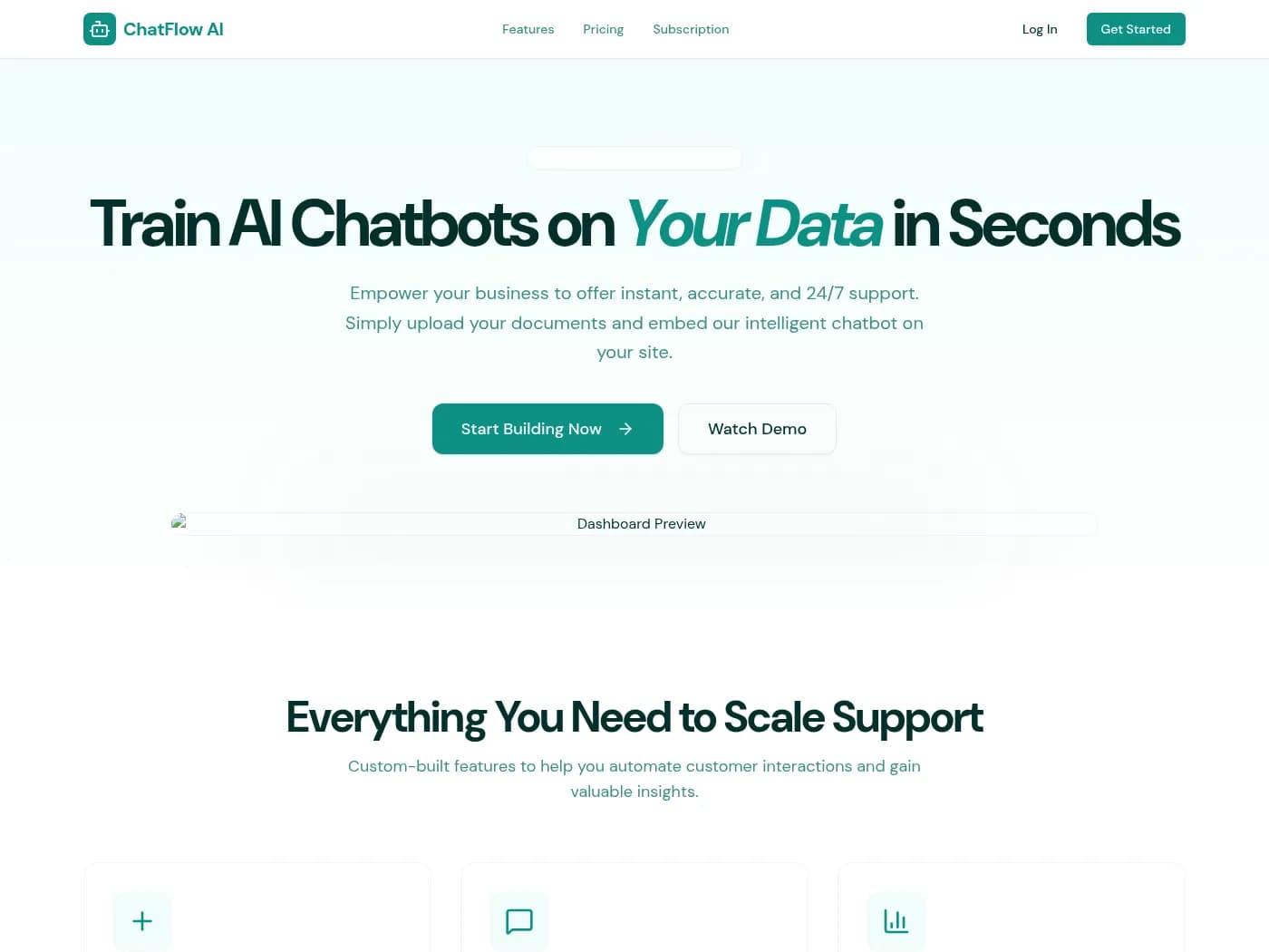 AI Support Chatbot Platform