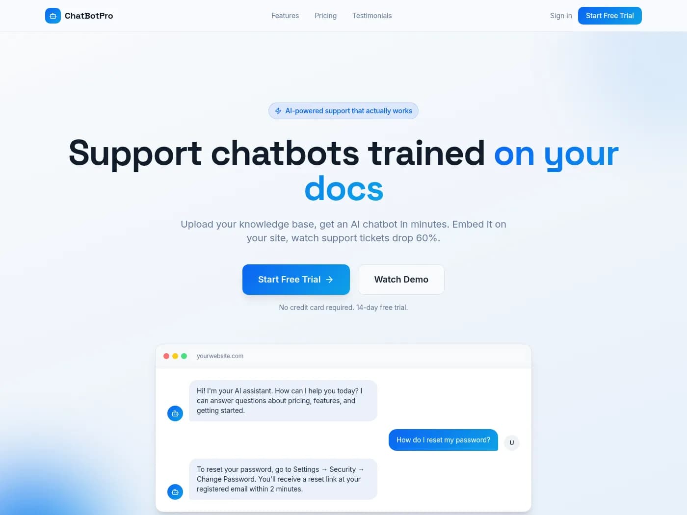 ChatBotPro Platform