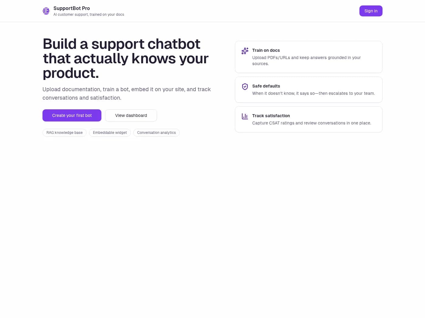 SupportBot Pro