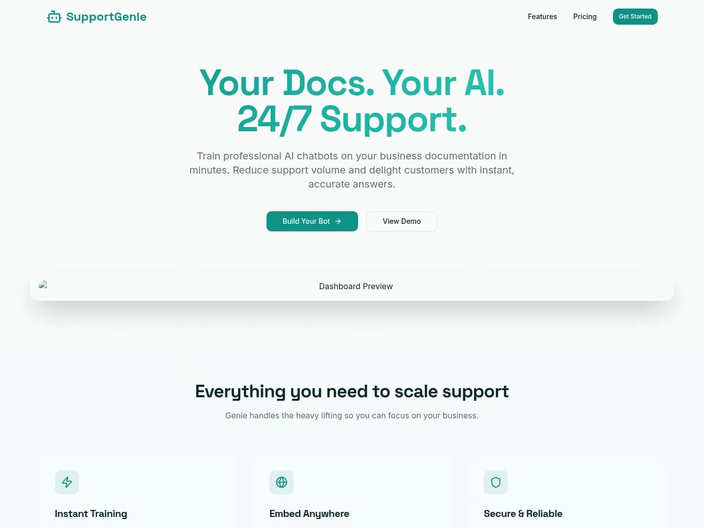 SupportGenie Platform