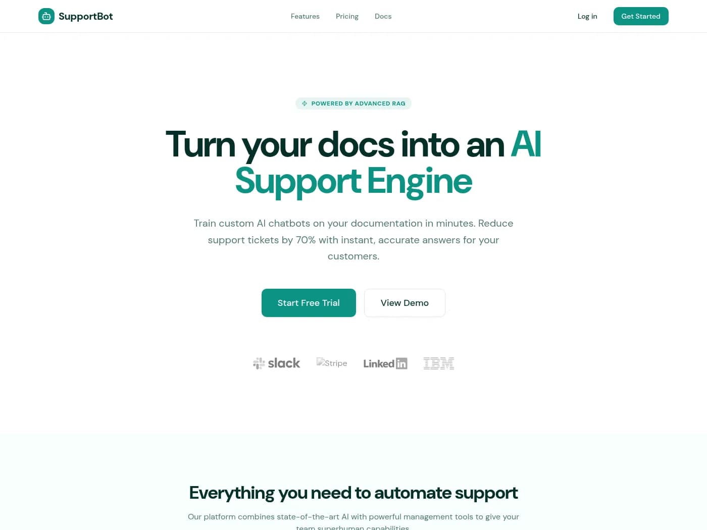 SupportBot Platform
